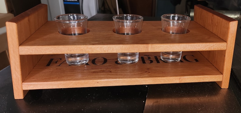 Shot Flight, Shot Glass Carrier, Handmade, Personalized - Etsy