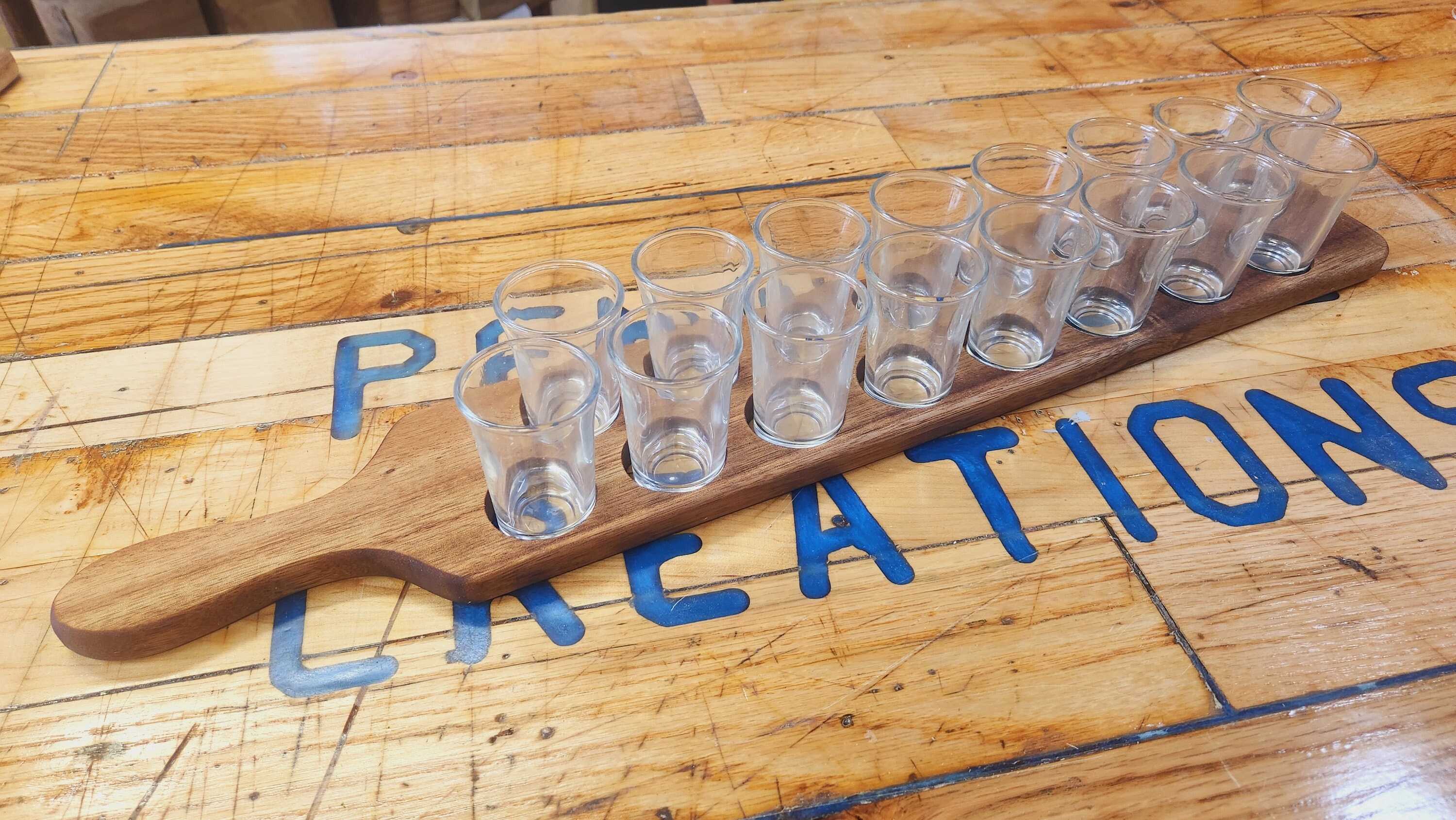 Shot Flight, Shot Glass Paddle Board, Shot Serving Board - Etsy