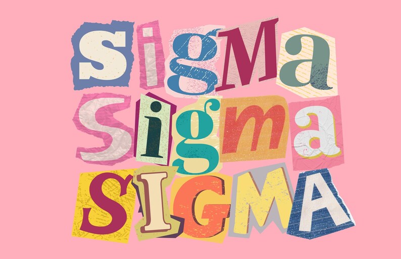 Tri Sigma Sorority, Digital Design, Graphic Design, Greek - Etsy