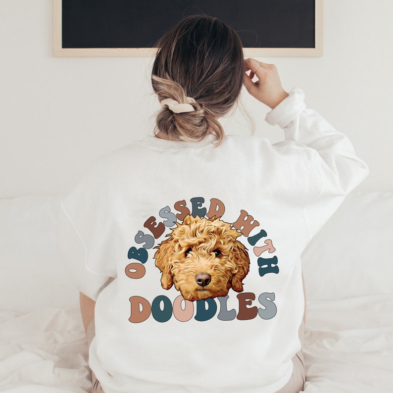 Obsessed With Doodles Crewneck Sweatshirt, Dog Mom Gift, Doodle Dog ...