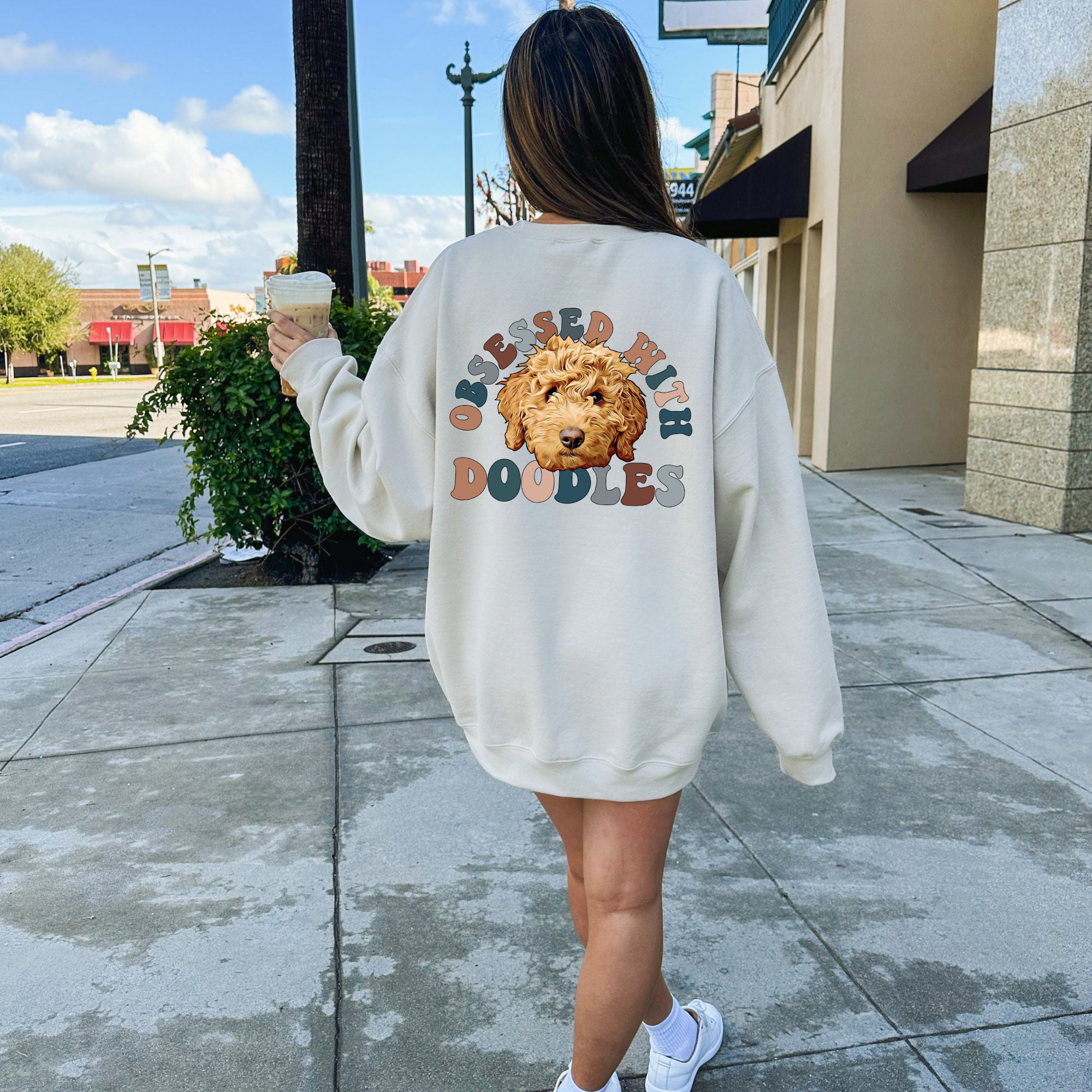 Obsessed With Doodles Crewneck Sweatshirt, Dog Mom Gift, Doodle Dog ...