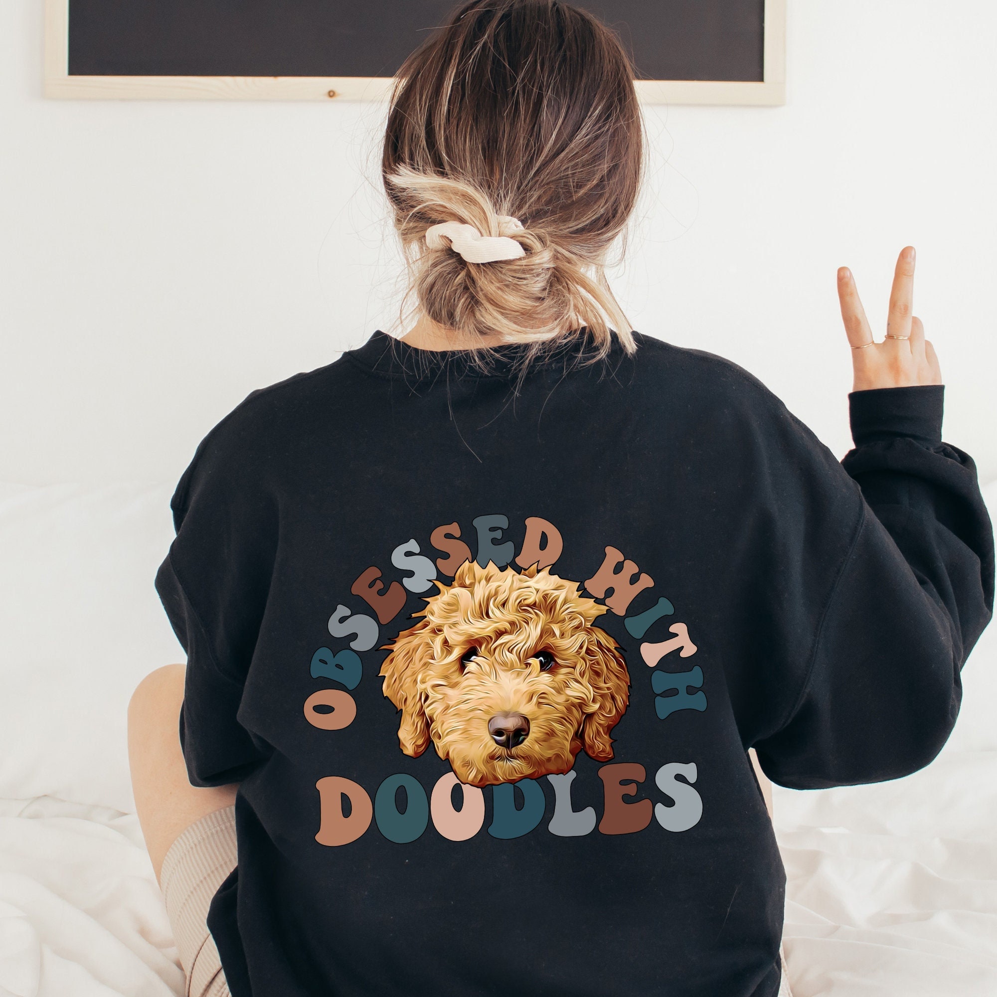 Obsessed With Doodles Crewneck Sweatshirt, Dog Mom Gift, Doodle Dog ...