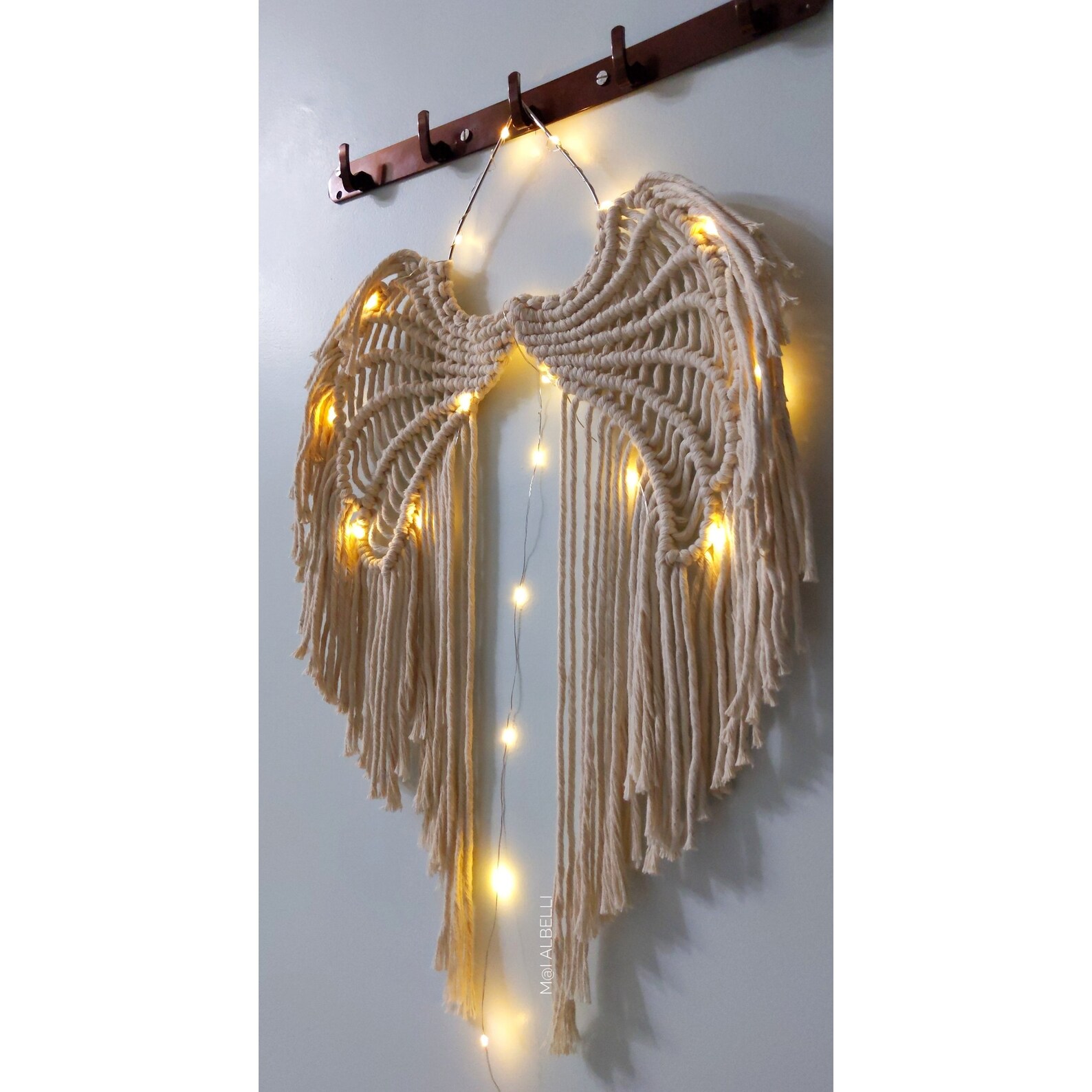 Handmade Macrame Angel Wings Hanging White Angle Wings Wall - Etsy