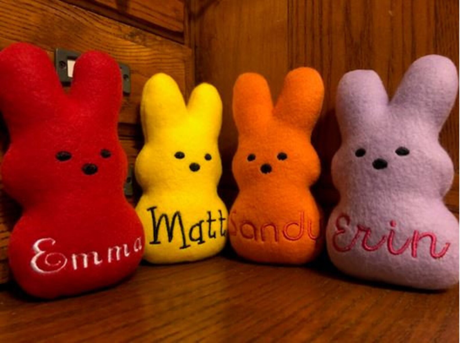 Personalized Easter Bunny Peeps, Plush Easter Basket Stuffer for Kids ...