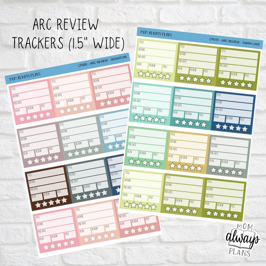 1.5" ARC Review Tracker Stickers - Etsy