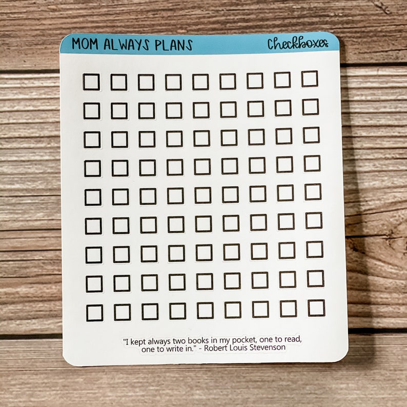 Checkbox Check Box Checklist Planner Stickers - Etsy