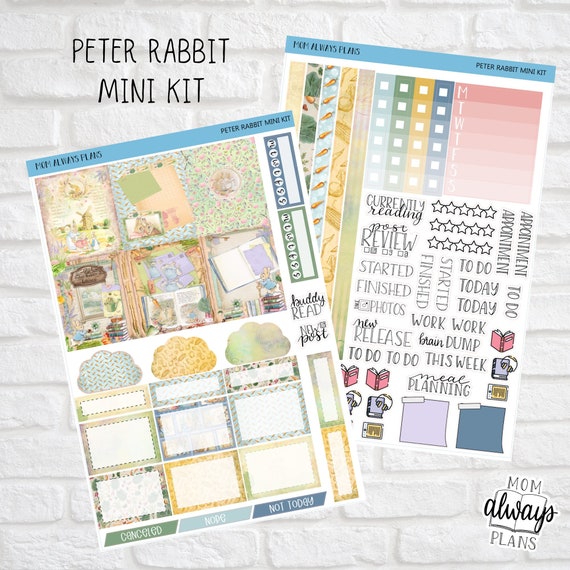 NEW MINI KIT Peter Rabbit Mini Kit Planner Stickers | Etsy