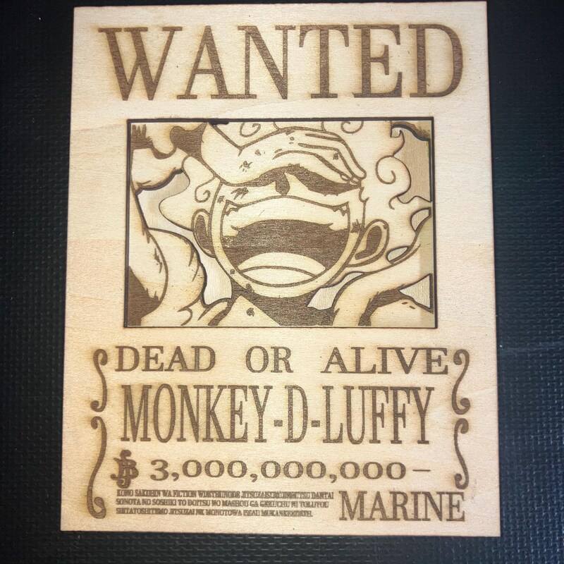 Luffy Bounty Poster - Etsy