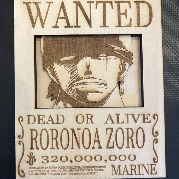 Zoro Bounty Poster - Etsy