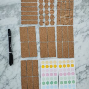 Self Adhesive Cork Label Variety Pack With a Marker Pen - Etsy