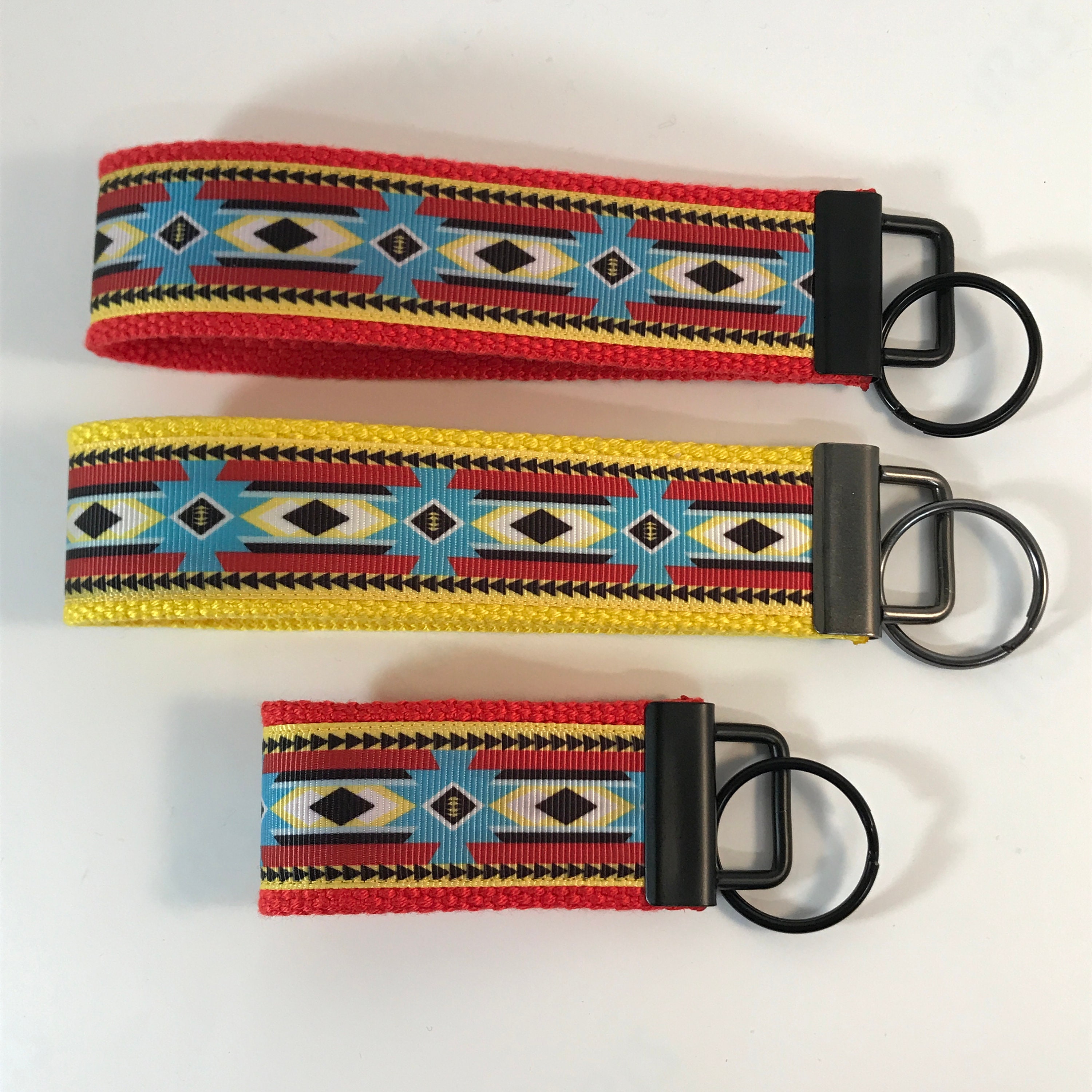 Aztec Print Key Fob Wristlet Keychain Keyring - Etsy UK