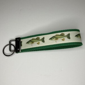 Green Fish Key Fob Keychain Keyring, Fathers Day Gift, Gift for Dad ...