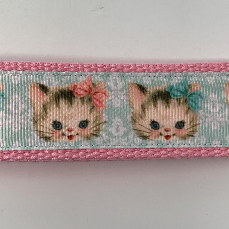 Vintage Kitten Cat Key Fob Wristlet Keychain Keyring, Birthday Gift - Etsy