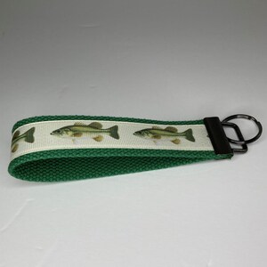 Green Fish Key Fob Keychain Keyring, Fathers Day Gift, Gift for Dad ...