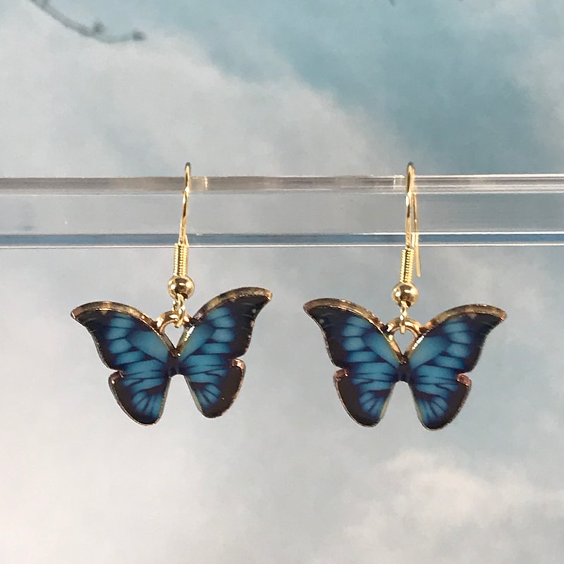 Butterfly Earrings - Etsy