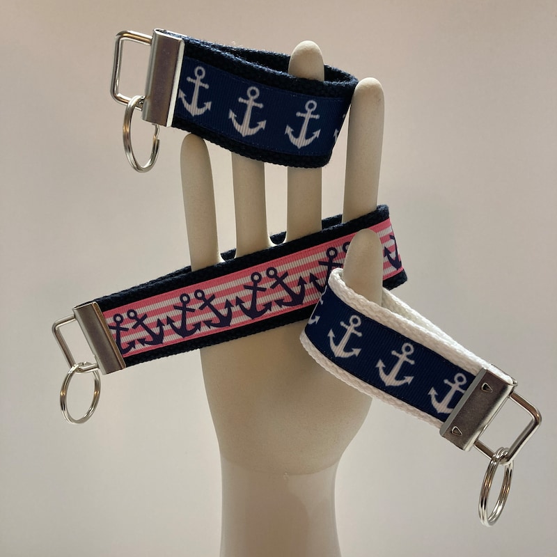 Nautical Wristlet Keychains - Etsy