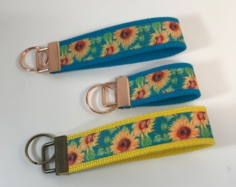 Sunflower Key Fob - Etsy