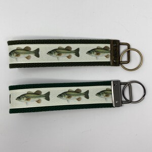 Green Fish Key Fob Keychain Keyring, Fathers Day Gift, Gift for Dad ...