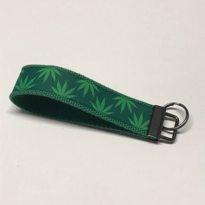 Marijuana Leaves Pot Leaves Cannabis Key Fob Wristlet Keychain - Etsy