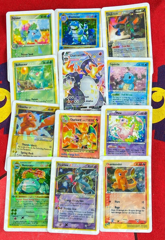 Embellishments Materials Holographic Pokemon Stickers etna.com.pe