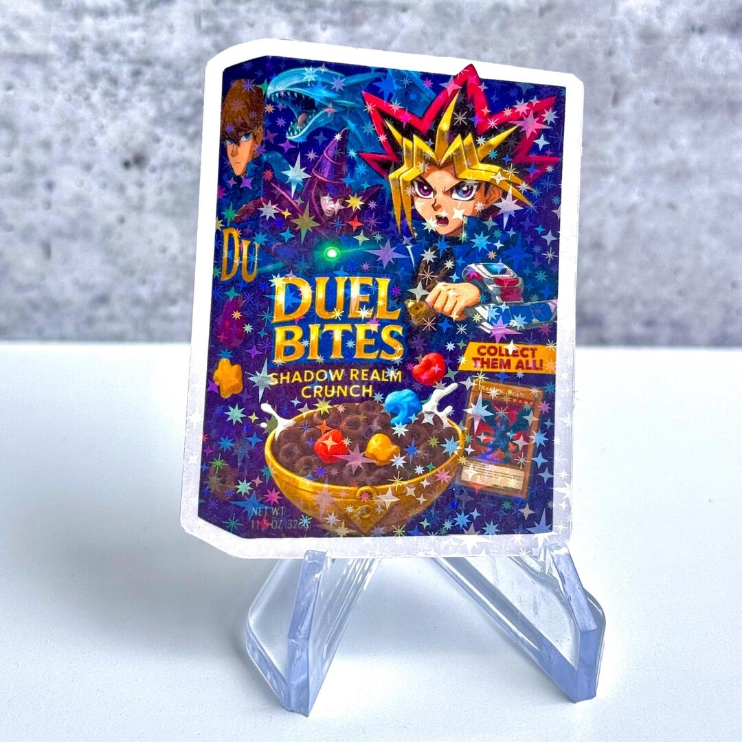Holographic Yu-gi-oh Duel Bites Sticker – Shadow Realm Crunch Cereal ...