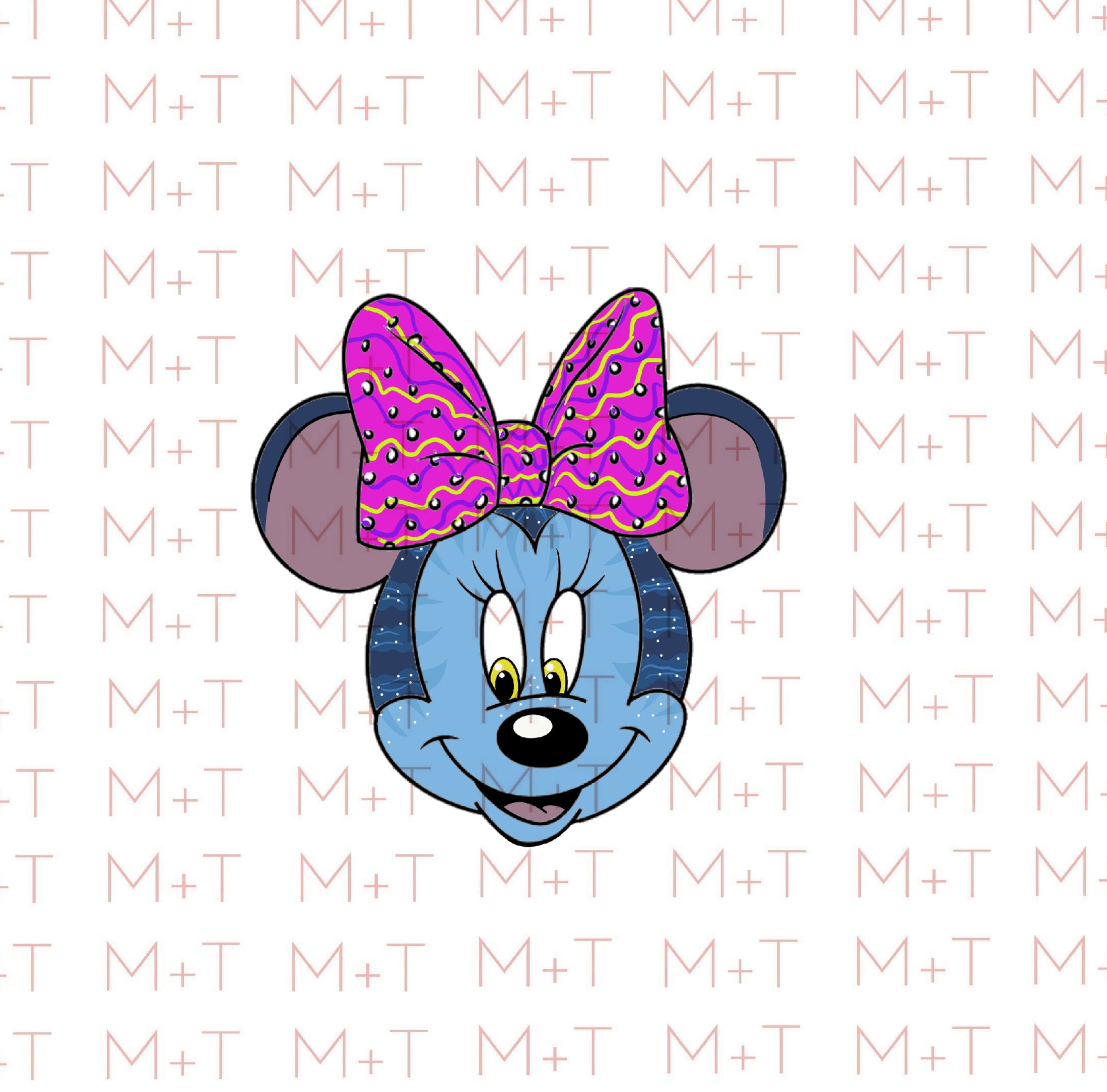 Avatar Inspired Minnie Mouse Head PNG, Pandora Inspired Ears Digital ...