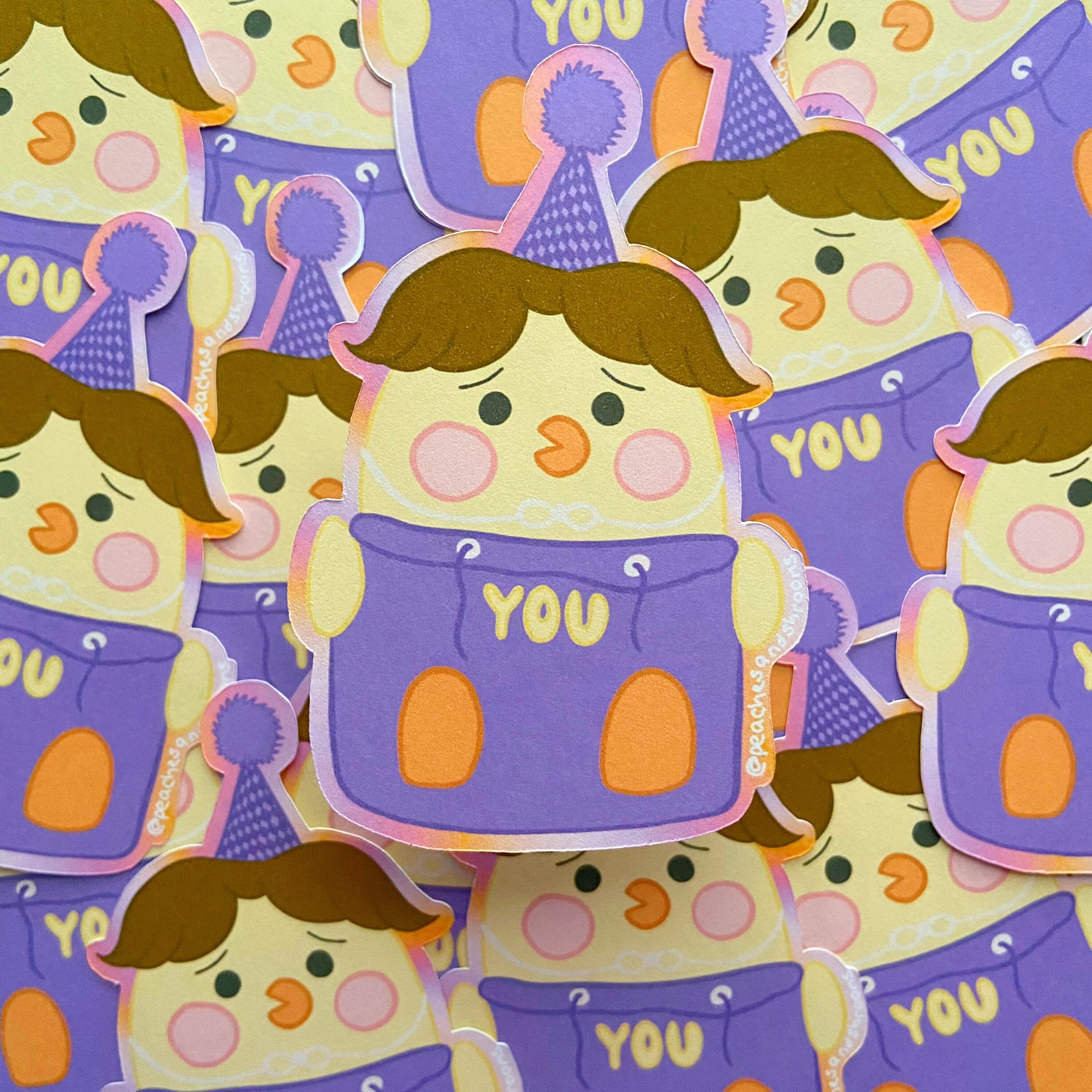 Jimin Day Birthday Cake Chick Die Cut Sticker - Etsy