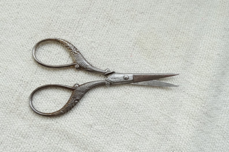 Antique Embroidery Scissors/curved Tip Scissors/sewing Scissors ...