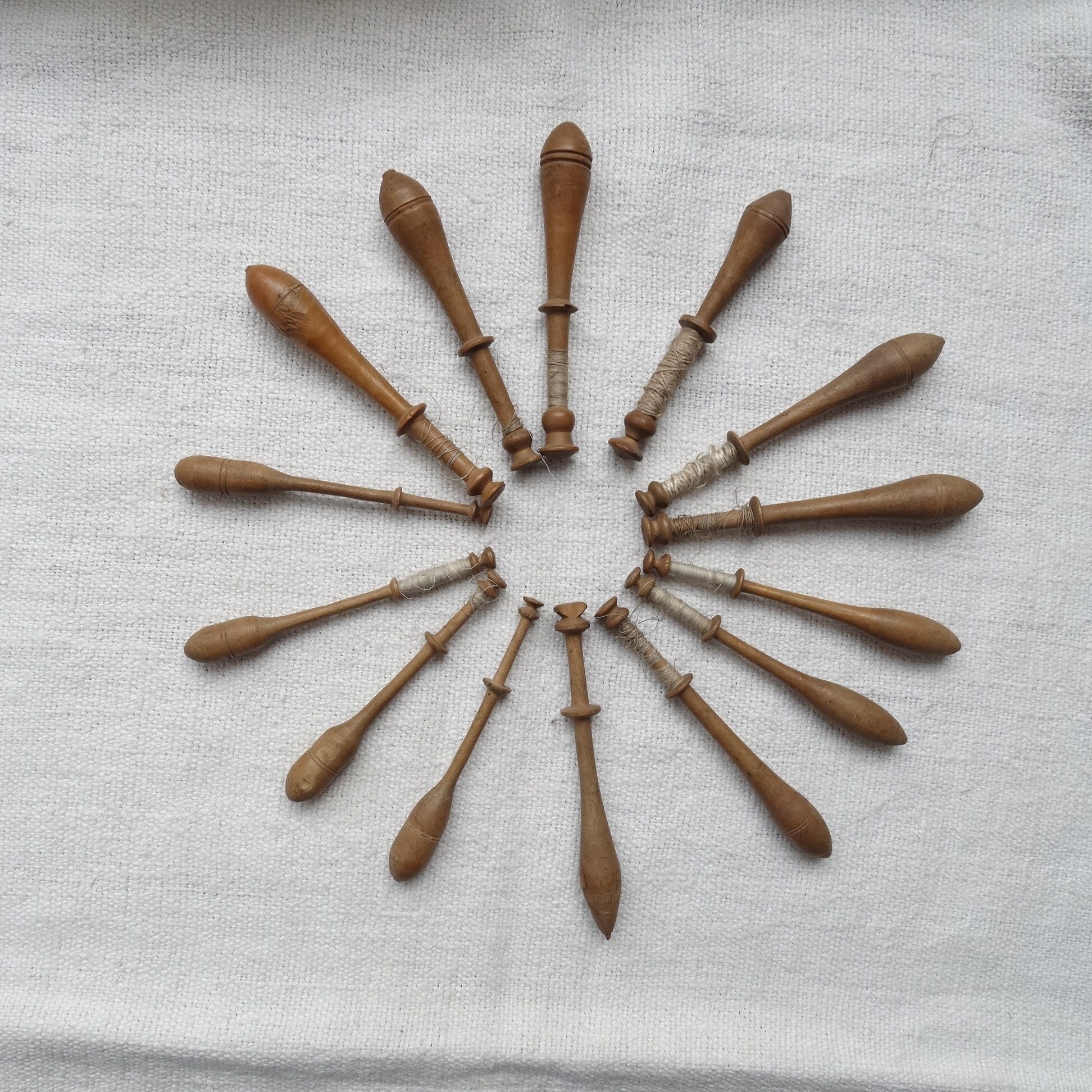 Antique Lace Bobbins/15 Lace Making Bobbins/lace Weights/french Lace ...