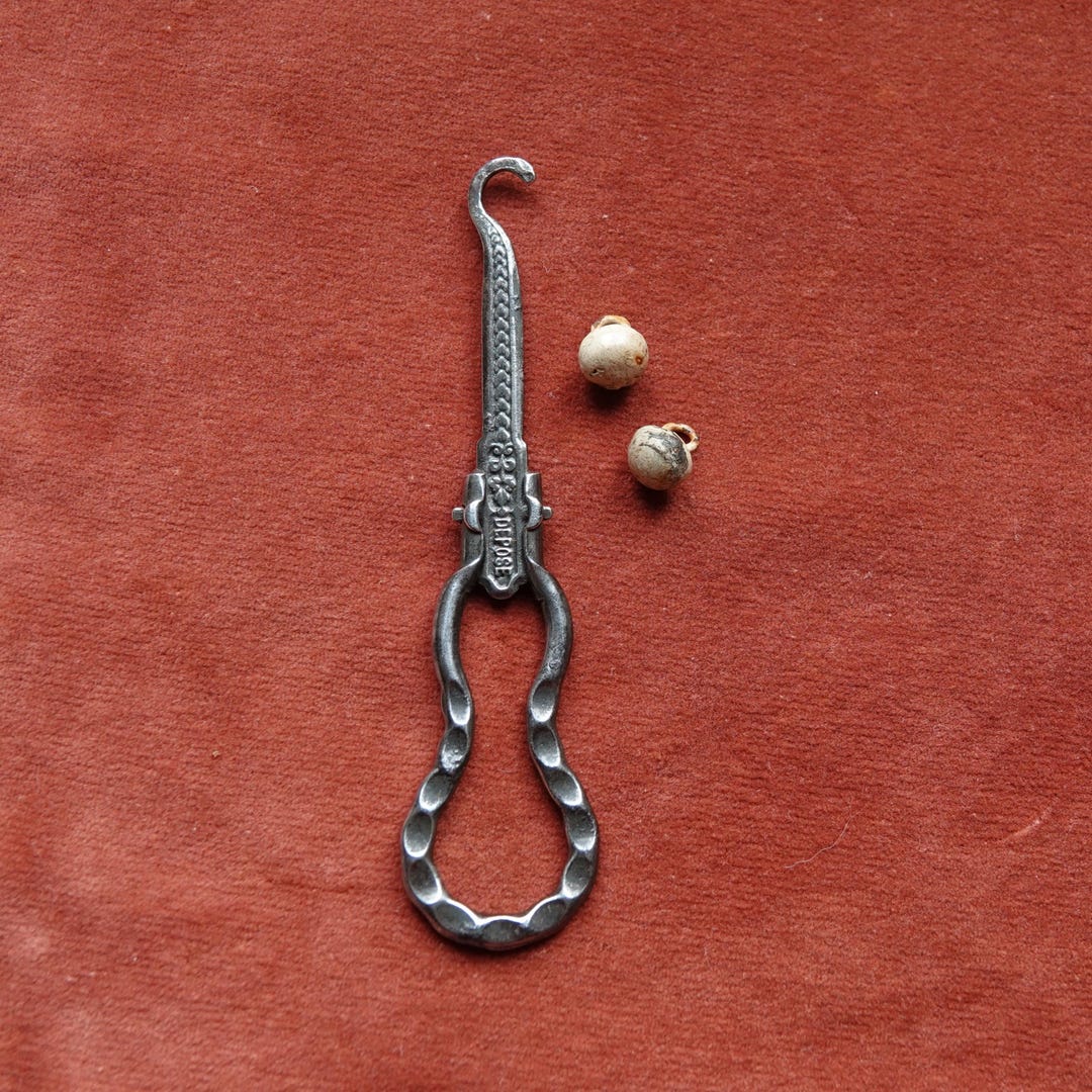 Antique Folding Steel Button Hook, French Pocket Travel Tool - Etsy