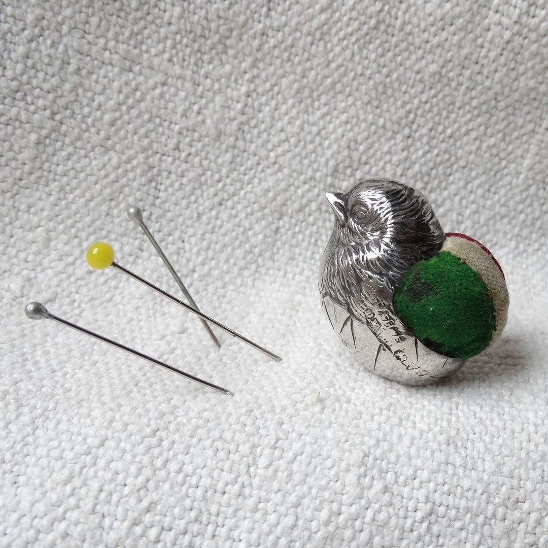 1900s Tiny Silver Pincushion/sampson Mordan Hatching Chick Pin Cushion ...