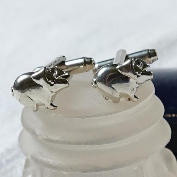 Pig Cufflinks - Etsy Canada