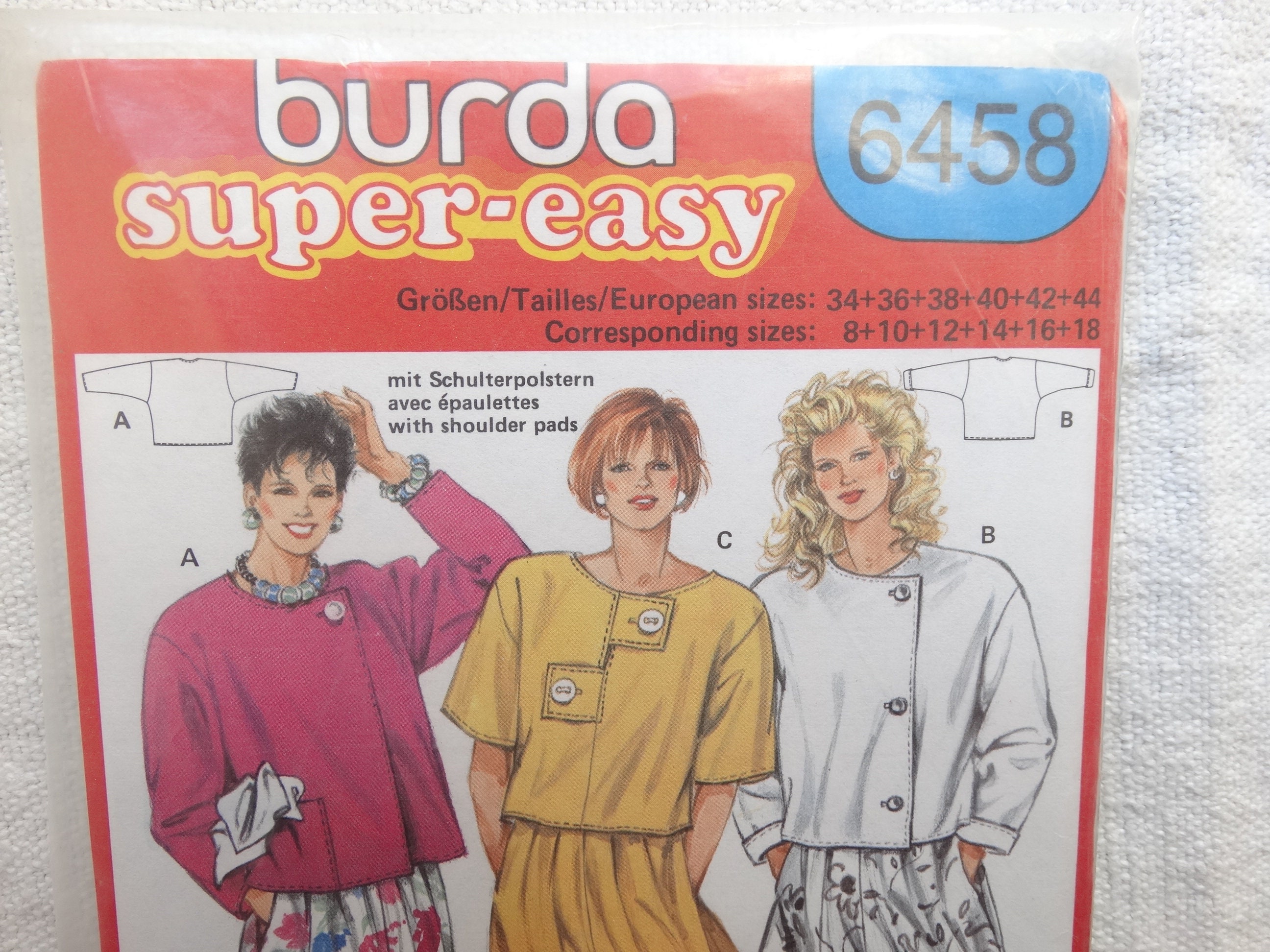 1970/80s Burda Super Easy Pattern for Skirt With Pockets & Tops. Burda ...