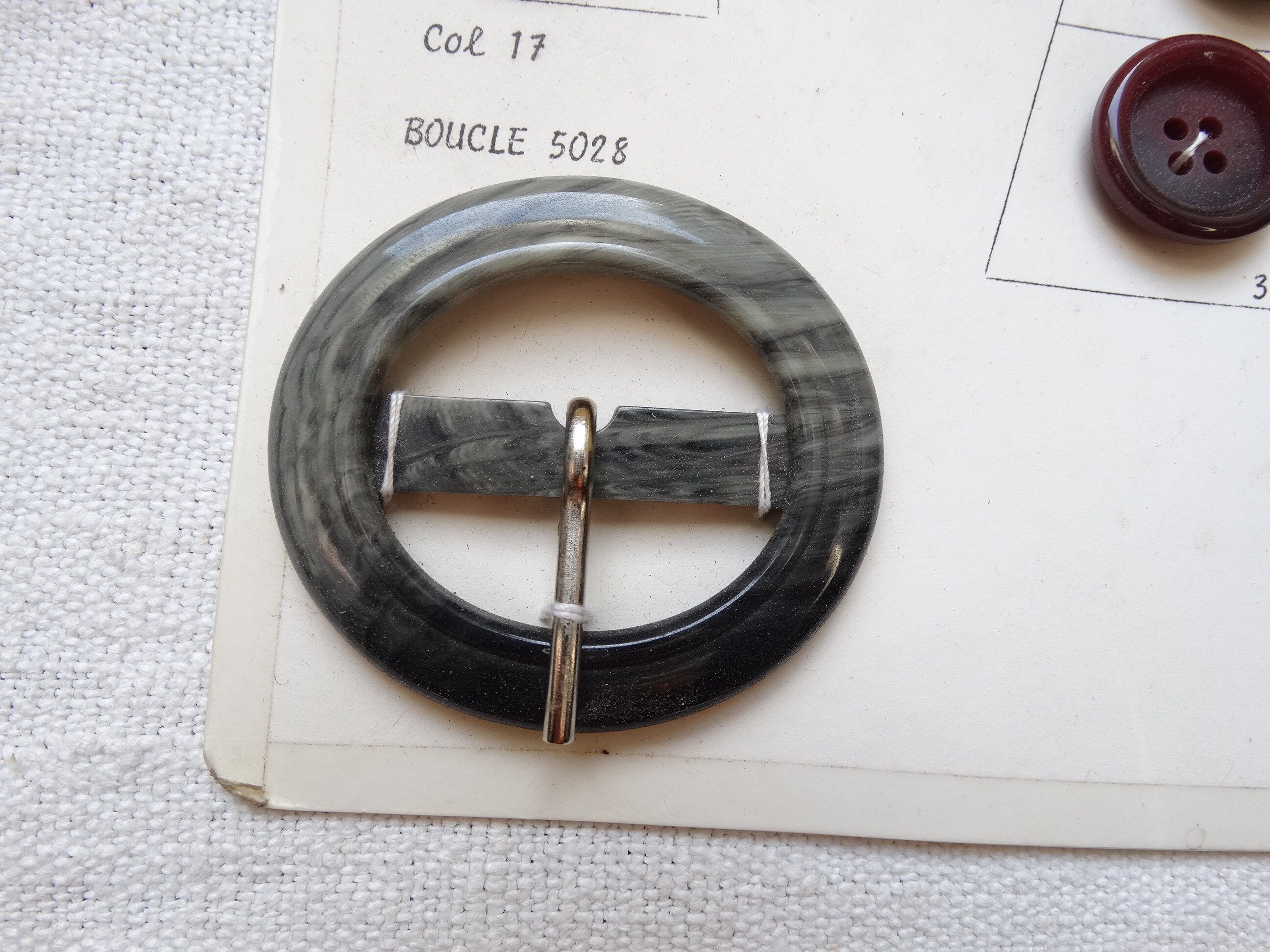 Vintage Card Sample Buttons & Buckle/salesman's Sample/haberdashery ...