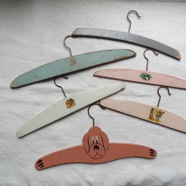 Painted Wooden Coat Hangers - Etsy