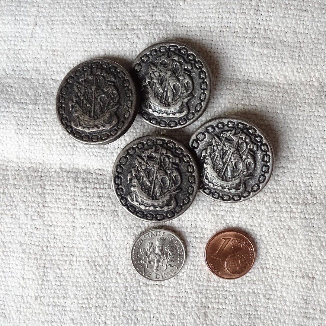 Four Sailing Ship Buttons/nautical Themed Buttons/galleon Buttons ...
