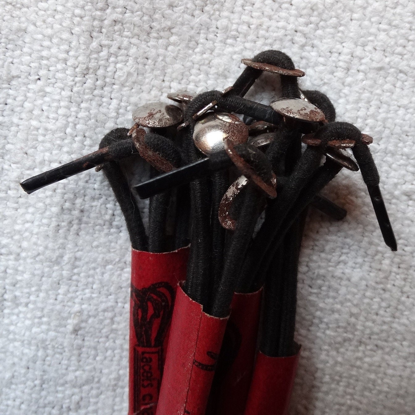 4 Vintage Shoe Lace Packs/elasticated Black Laces/french Shoe Ties ...