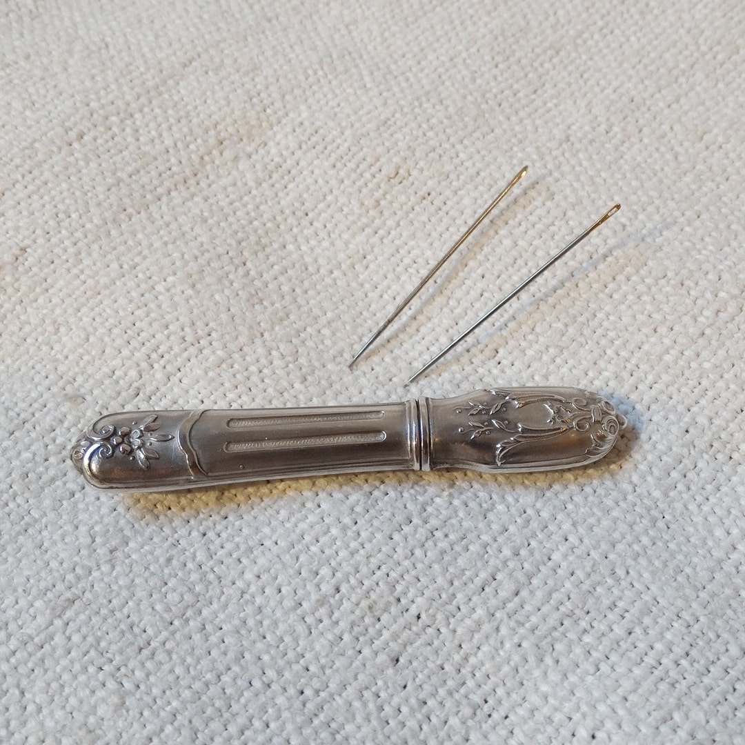 Art Nouveau Silver Needle Case/french Hallmarked Silver Needle Holder ...