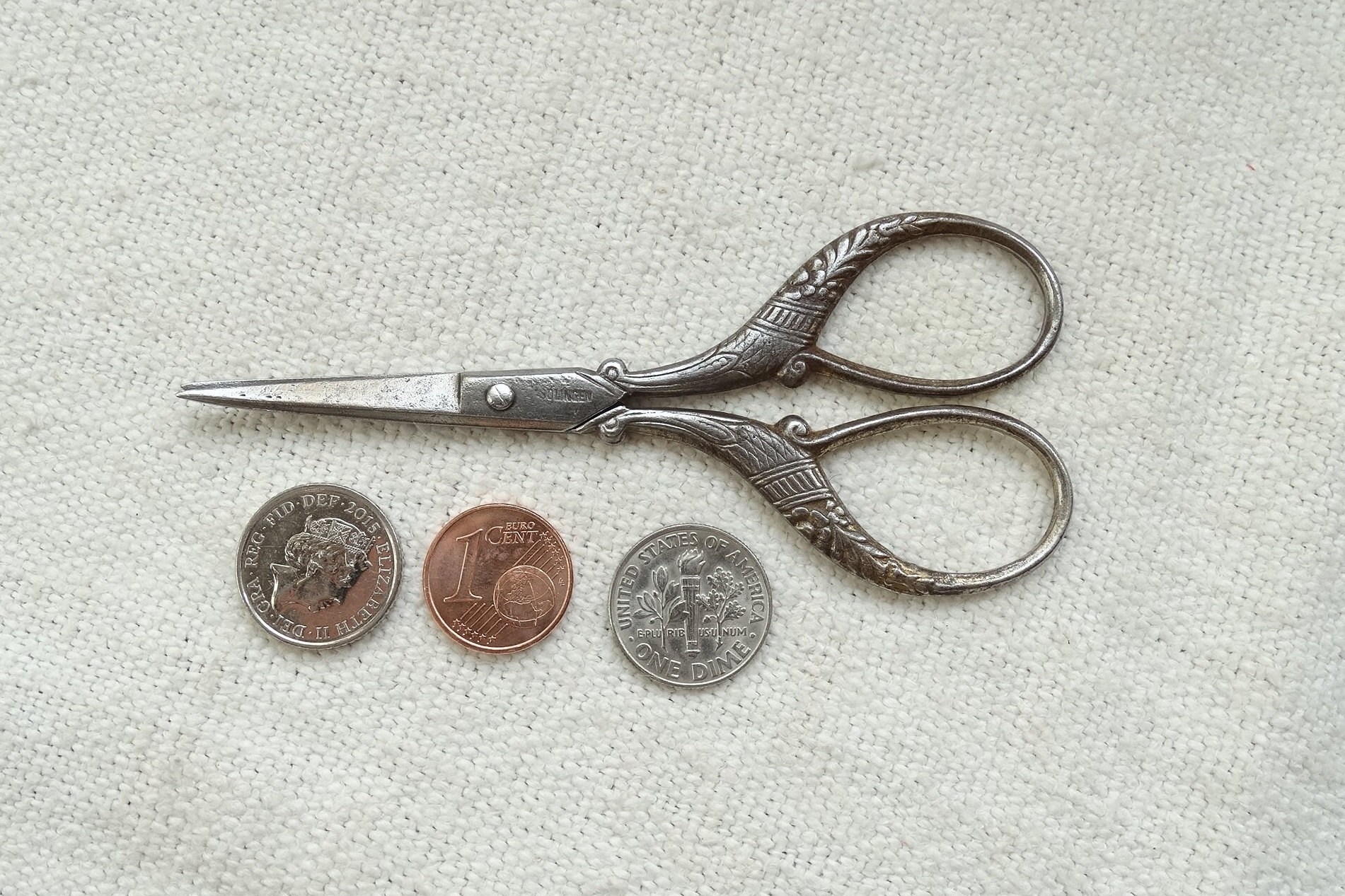 Antique Embroidery Scissors/curved Tip Scissors/sewing Scissors ...