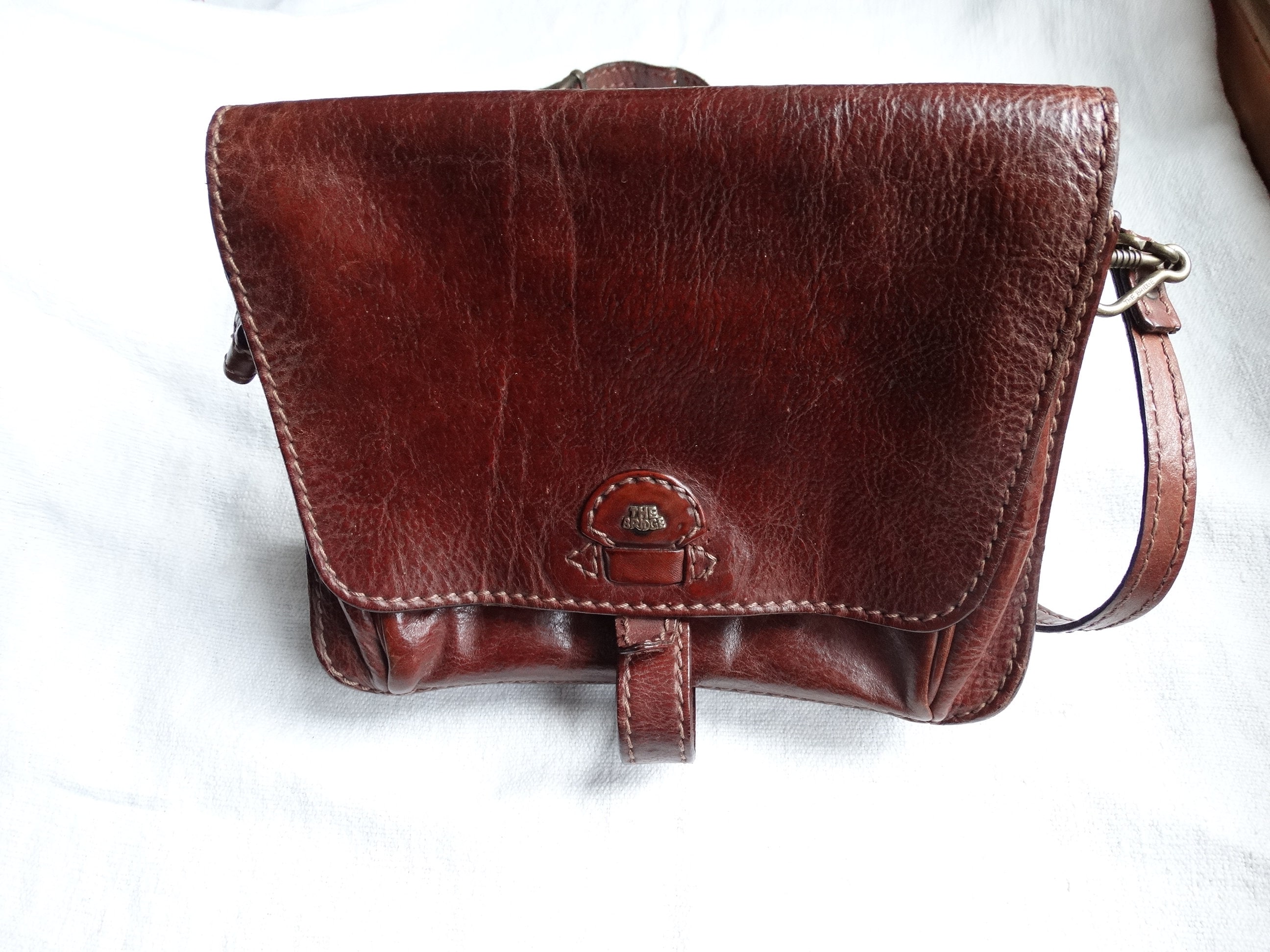 Vintage the Bridge Crossbody Bag. Leather Shoulder | Etsy