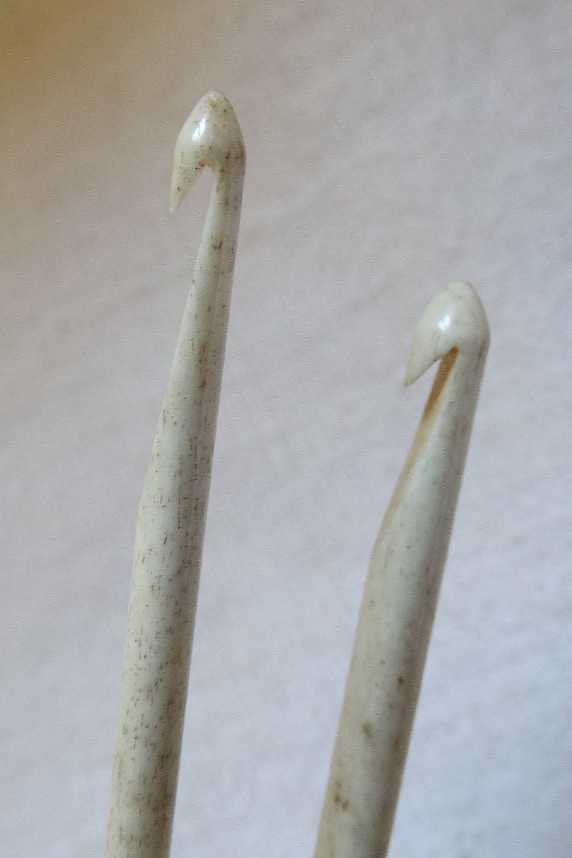 3 Antique Bone Crochet Hooks/turned Bone Lace - Etsy