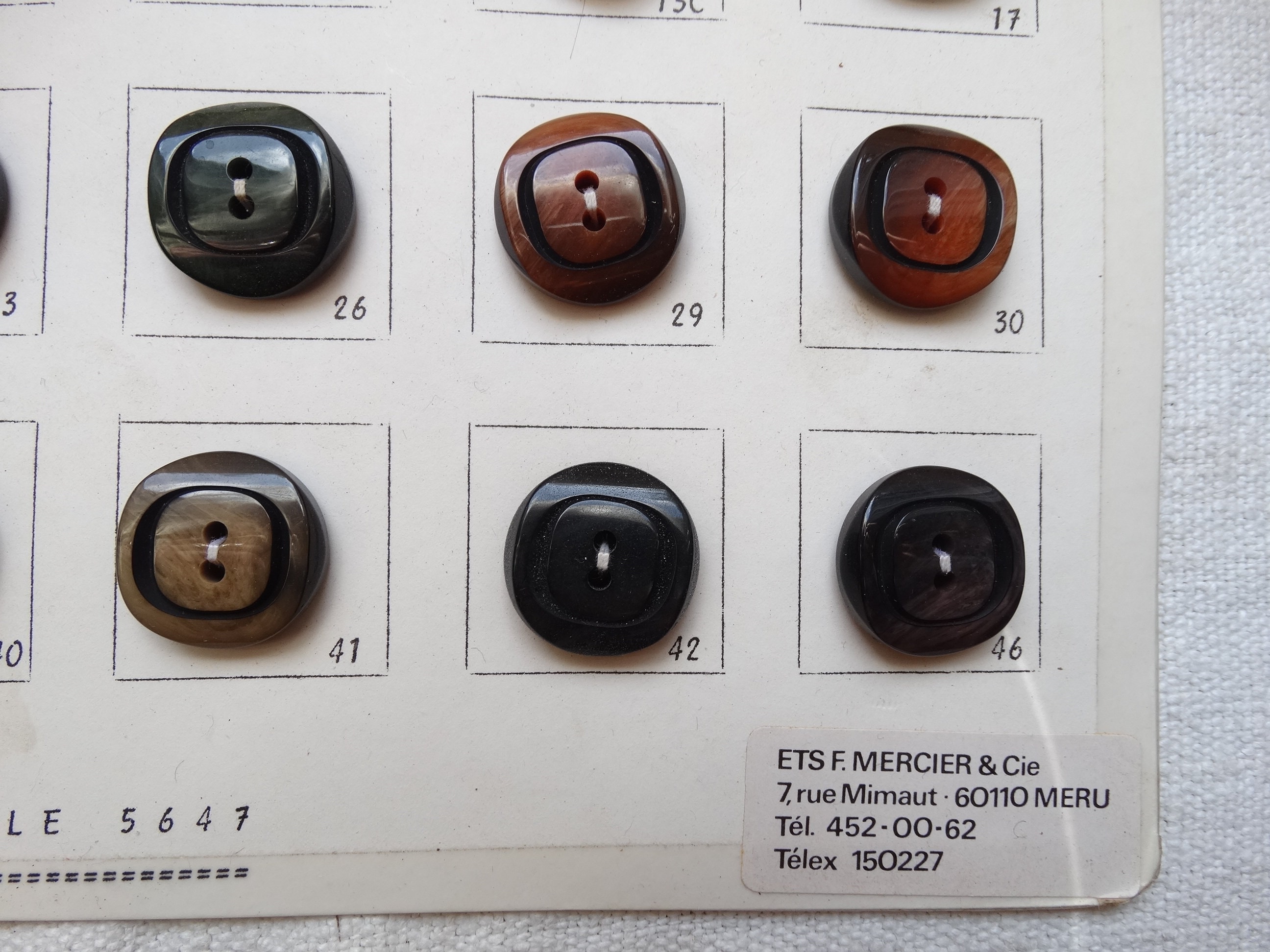 Vintage Card Sample Buttons & Buckle/salesman's - Etsy