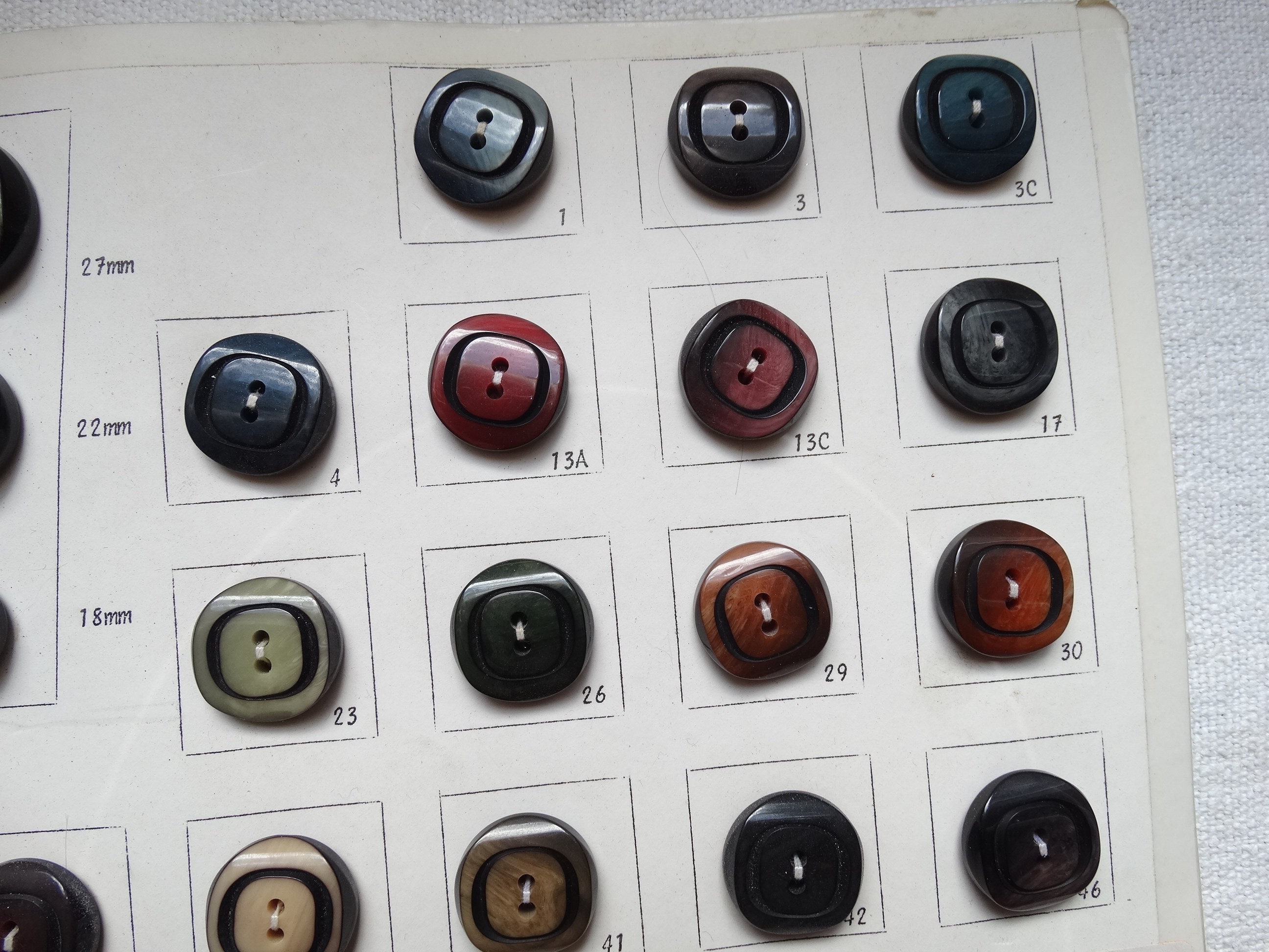 Vintage Card Sample Buttons & Buckle/salesman's - Etsy