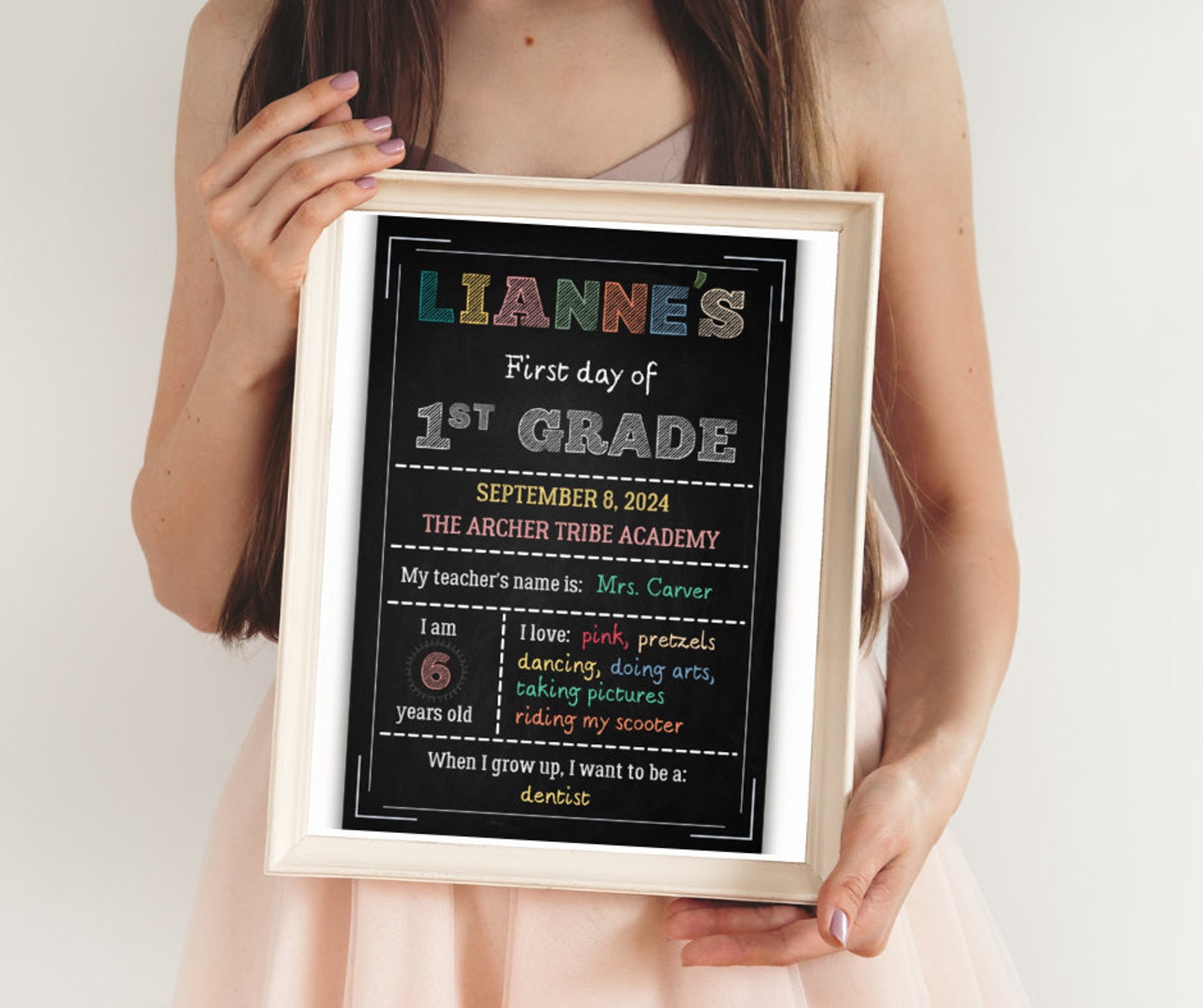 4 First Day of School Printable Signs | Editable Back to School Signs ...