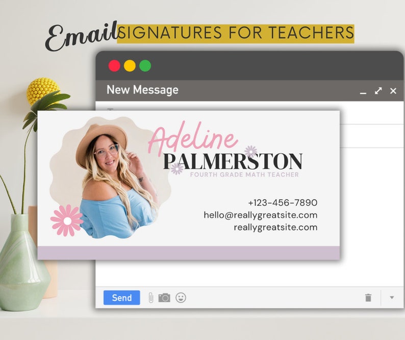 Teacher Email Signature Bundle | Email Signature Templates for Teachers ...