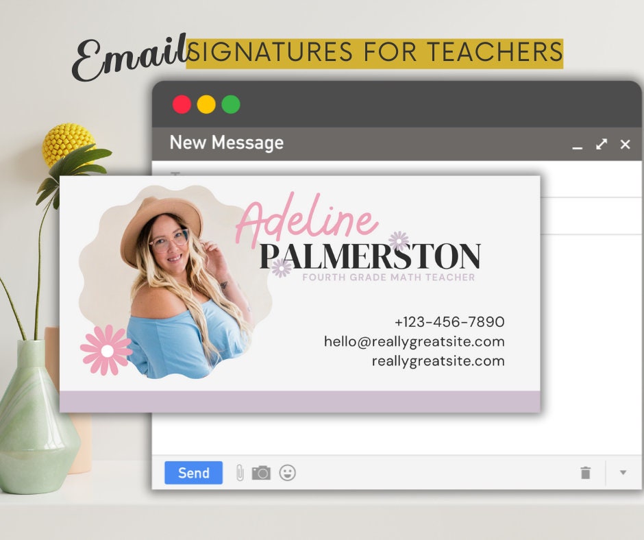 Teacher Email Signature Bundle | Email Signature Templates for Teachers ...
