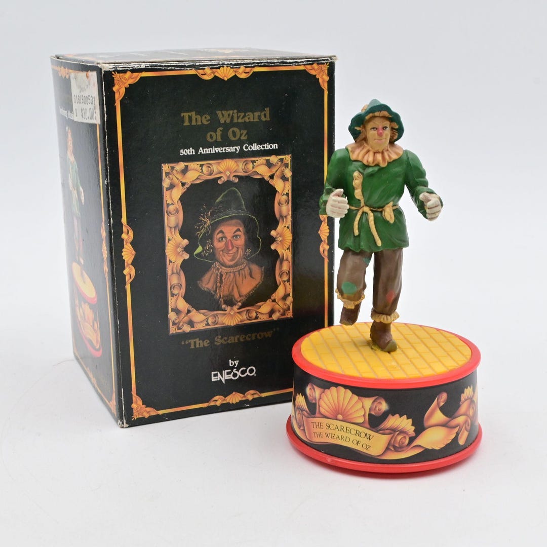 50th Anniversary the Wizard of Oz Scarecrow Music Box If I Only Had A ...