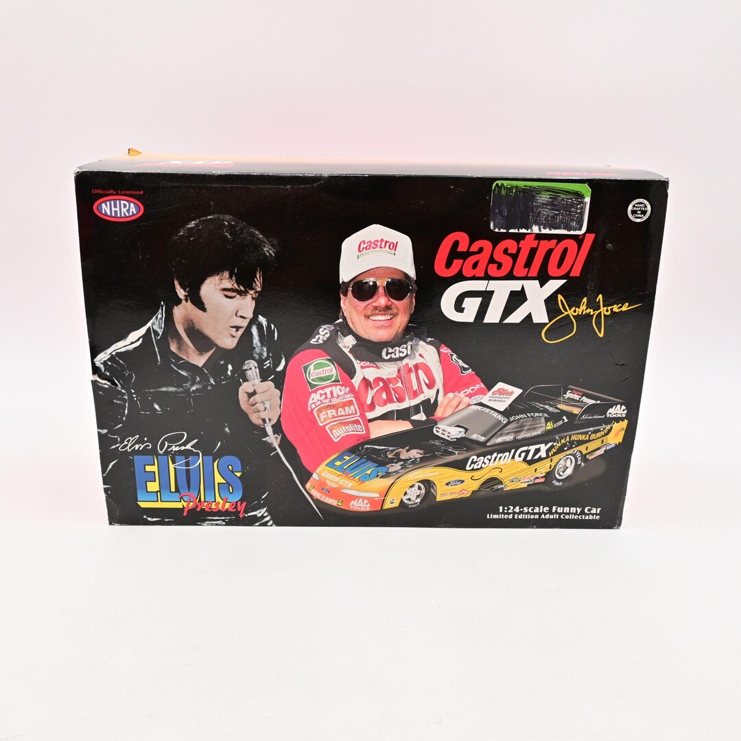 John Force Ford Mustang Elvis / Castrol GTX 1:24 Diecast Funny Car ...