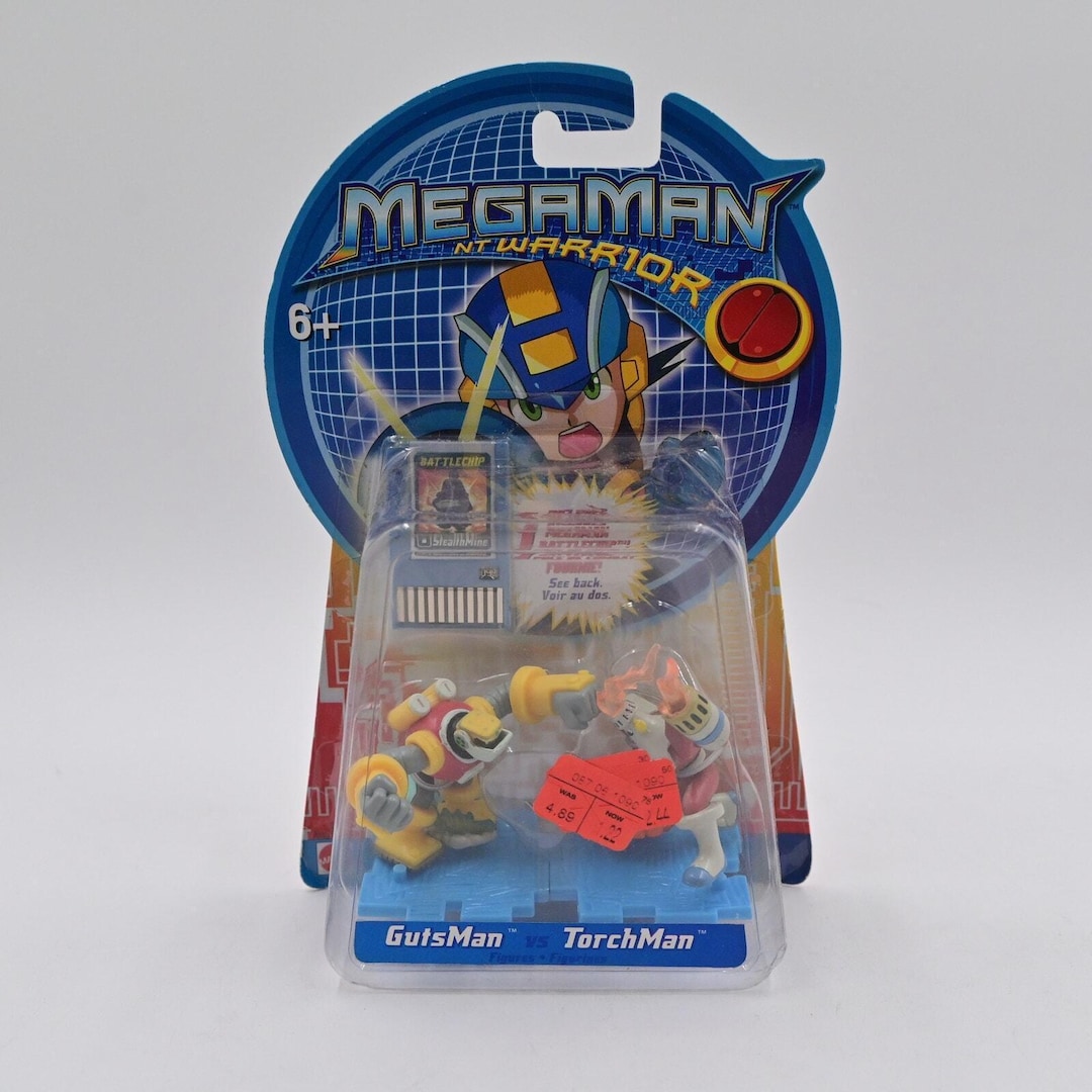 Megaman NT Warrior Gutsman Vs. Torchman Action Figure - Etsy