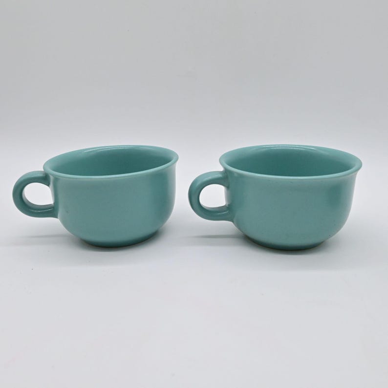 Dansk Mesa Turquoise Tea Cup and Saucers Stoneware Southwest Japan Set ...